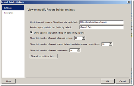 Getting started with Report Builder 3.0 – Report Parts